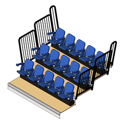 Revitus | Hussey Telescopic Seating Revit Content