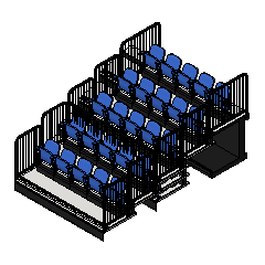 Revitus | Hussey Telescopic Seating Revit Content